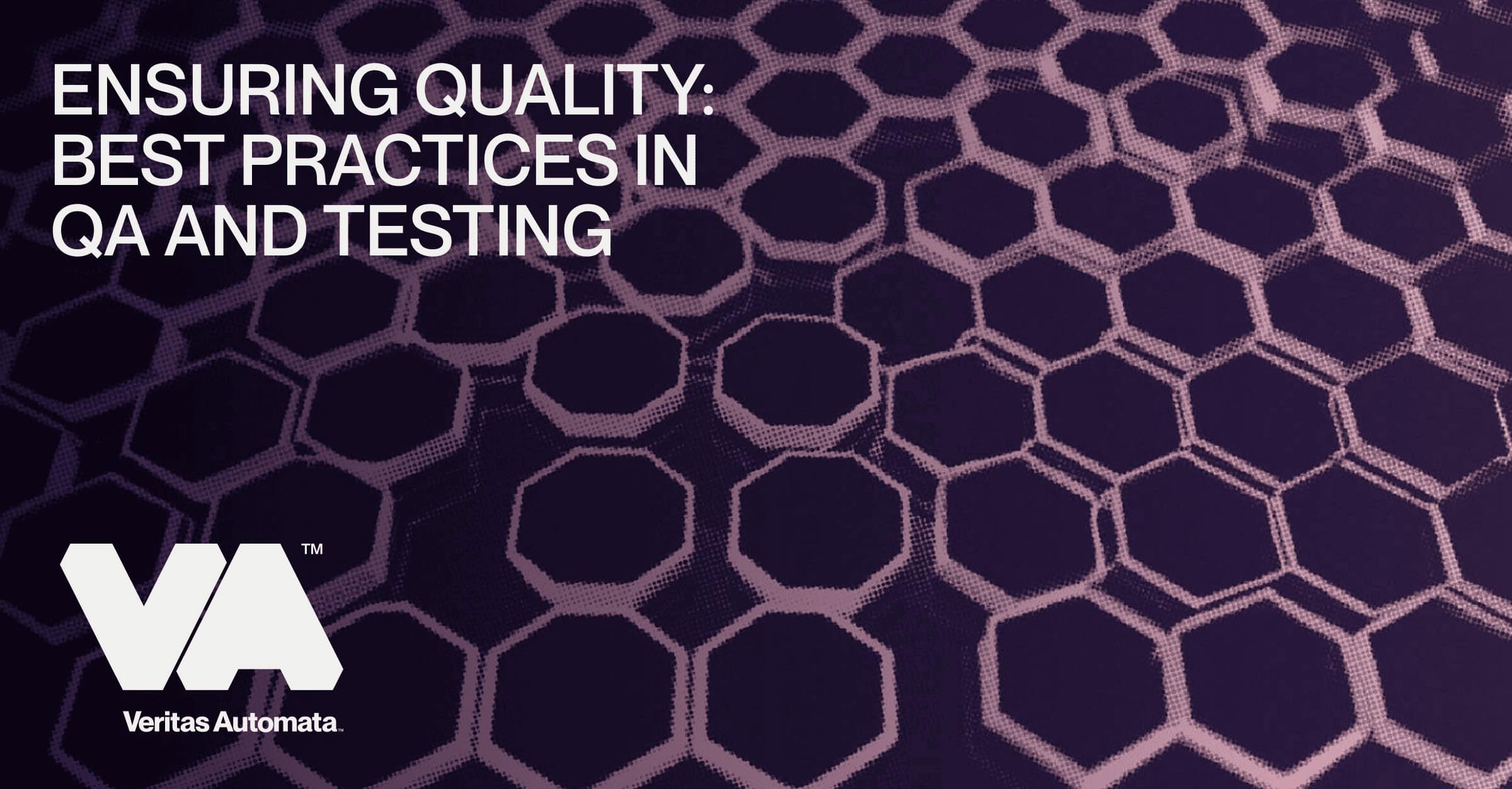Ensuring Quality: Best Practices in QA and Testing – Veritas Automata
